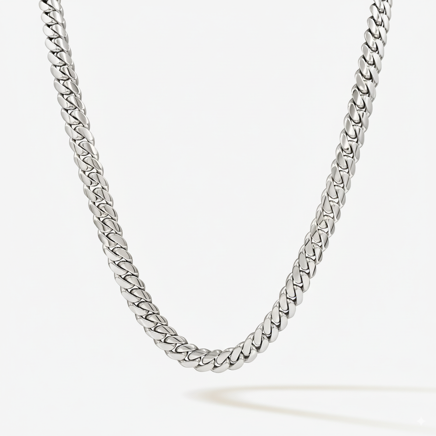 Silver Cuban Link Chains – Pochy Jewelry